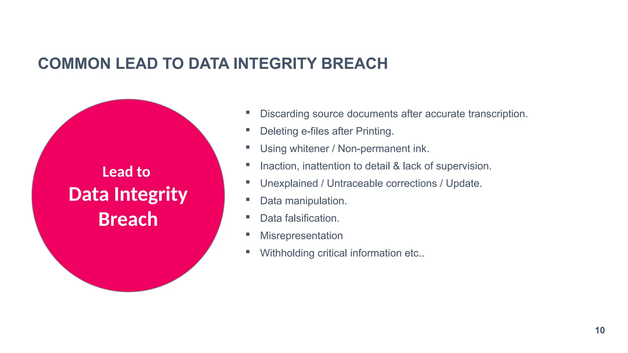 GDocP, Data governance & Data Integrity.pptx | Databases | Computer ...
