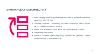 GDocP, Data governance & Data Integrity.pptx | Databases | Computer ...