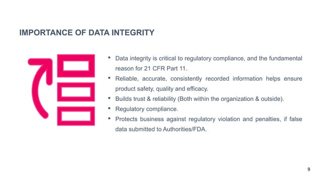 GDocP, Data governance & Data Integrity.pptx | Databases | Computer Software and Applications