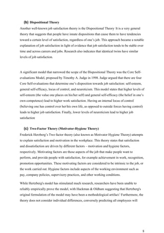 Job satisfaction | PDF