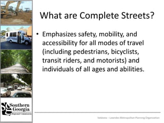 Complete Streets Best Practices | PPTX