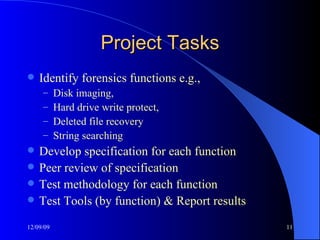 Digital Forensic Tools - Application Specific. | PPT