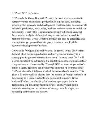 Gdp | DOCX