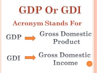 GDP:an overview | PPT