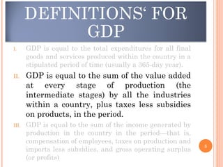 GDP:an overview | PPT