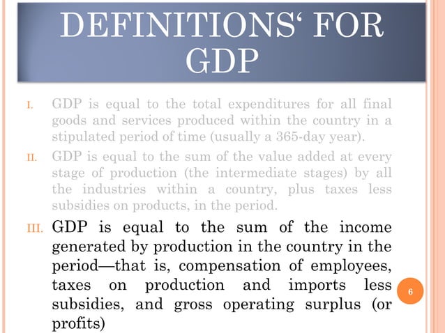 GDP:an overview | PPT