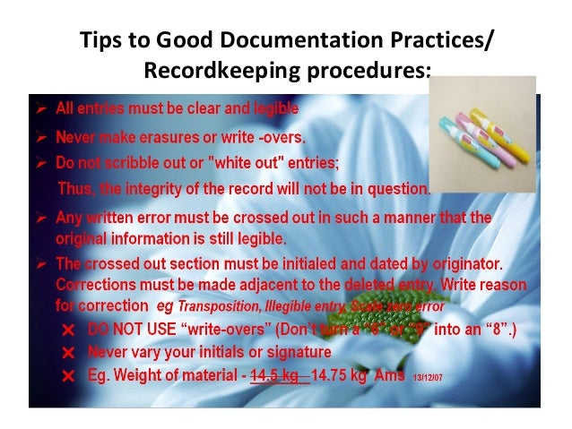 Good Documentation Practices