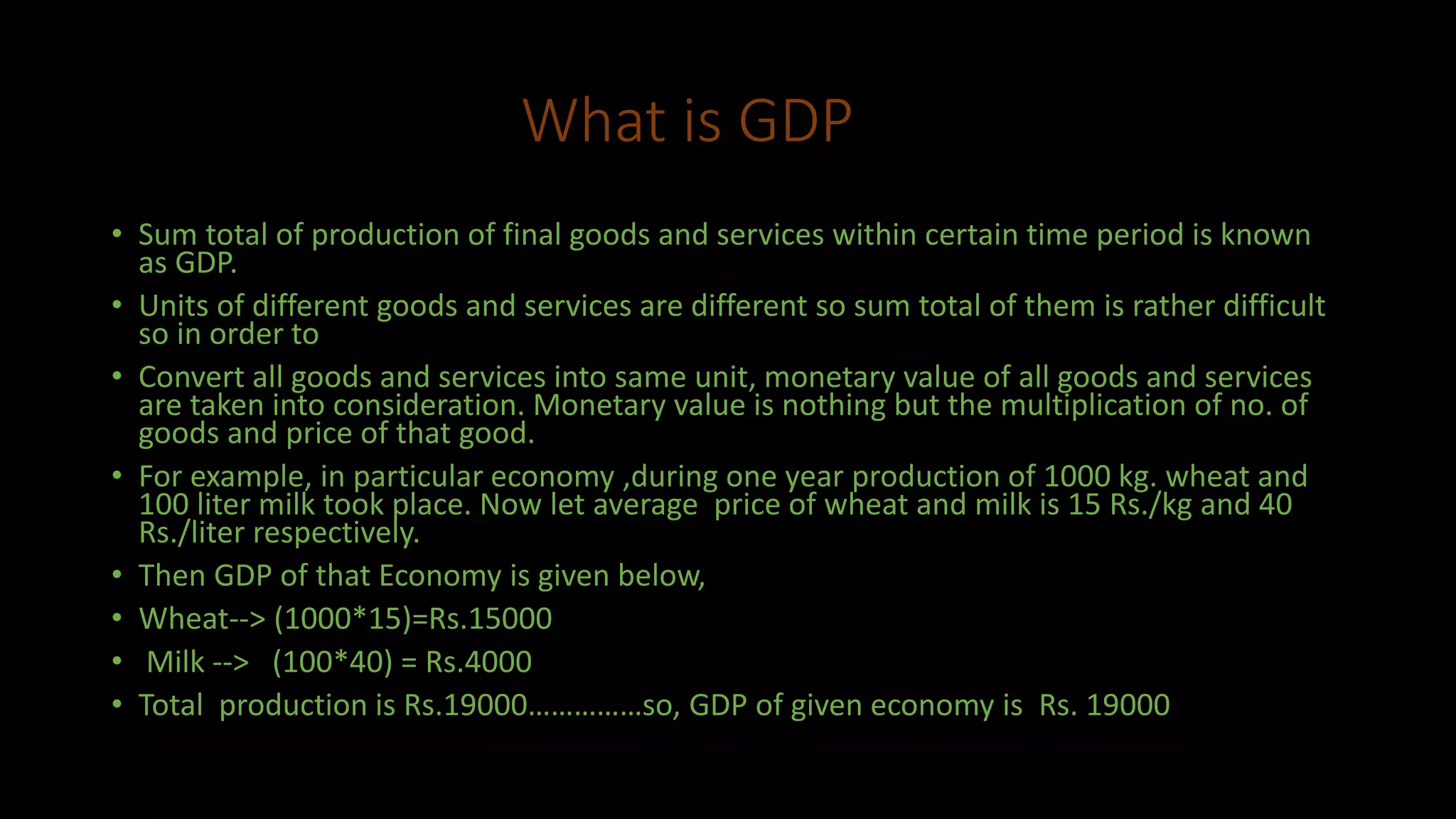 Changed pattern in GDP calculation in India | PPTX