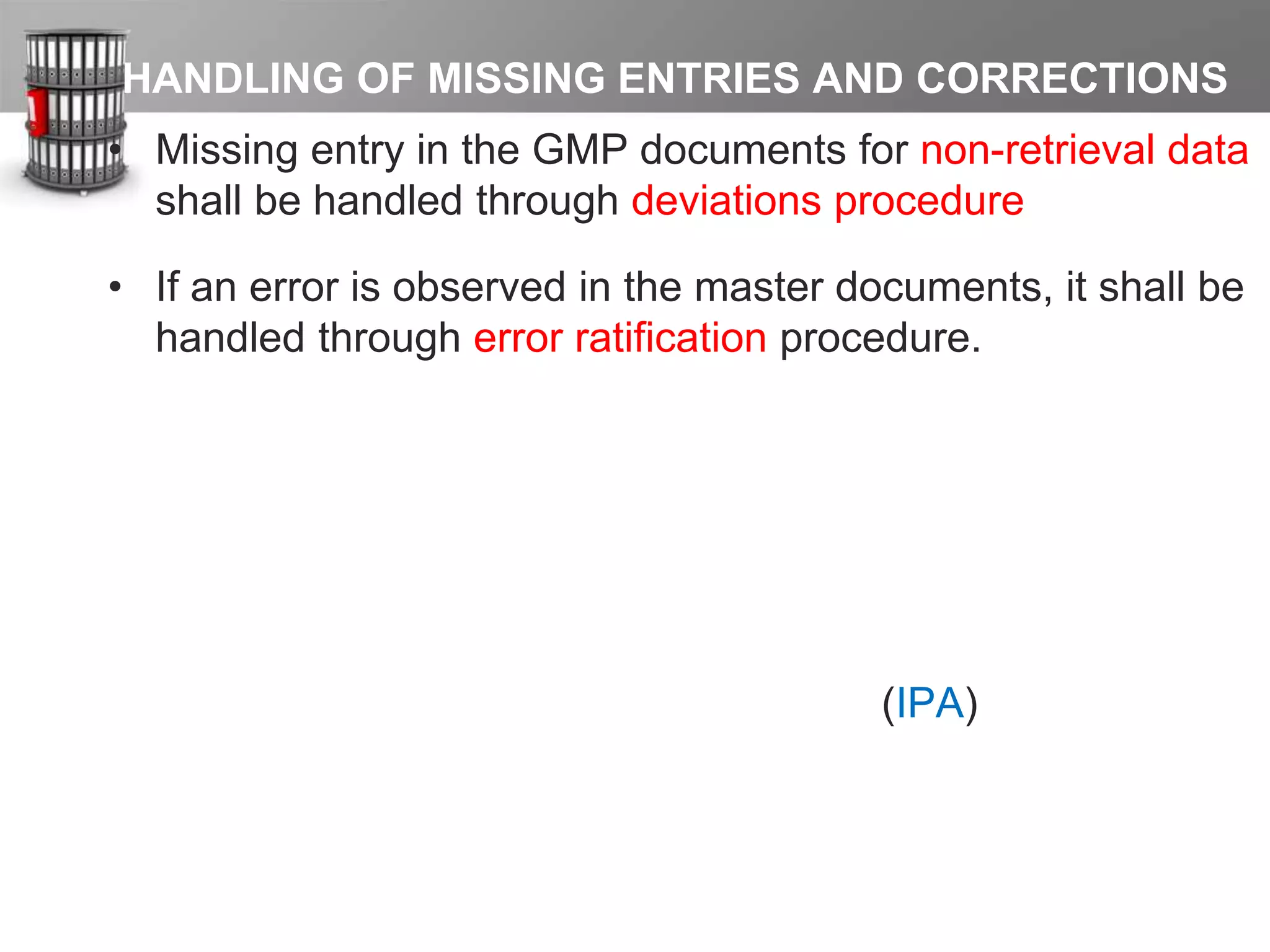 Good Documentation Practice (GDP) | PPTX