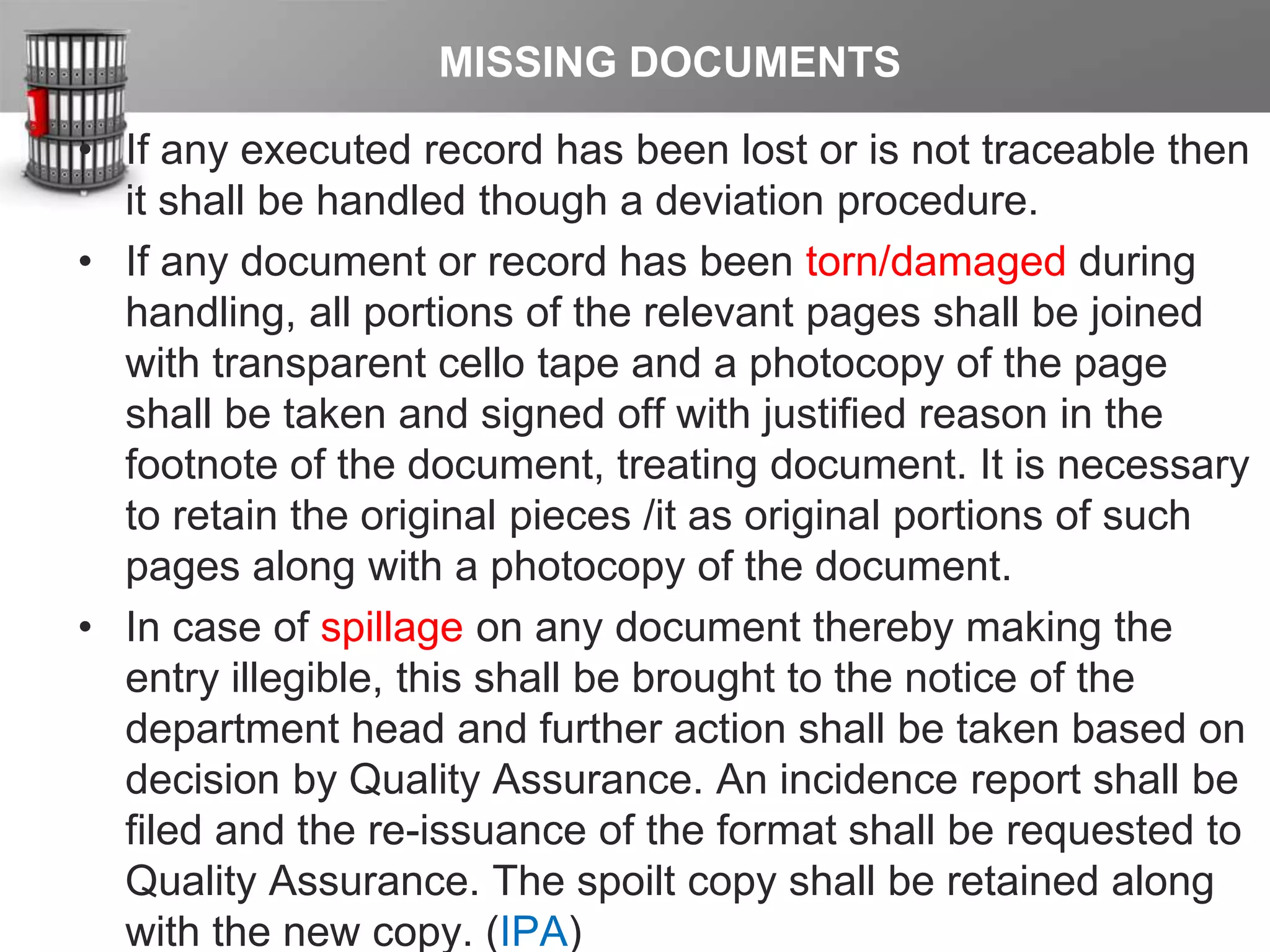 Good Documentation Practice (GDP) | PPTX