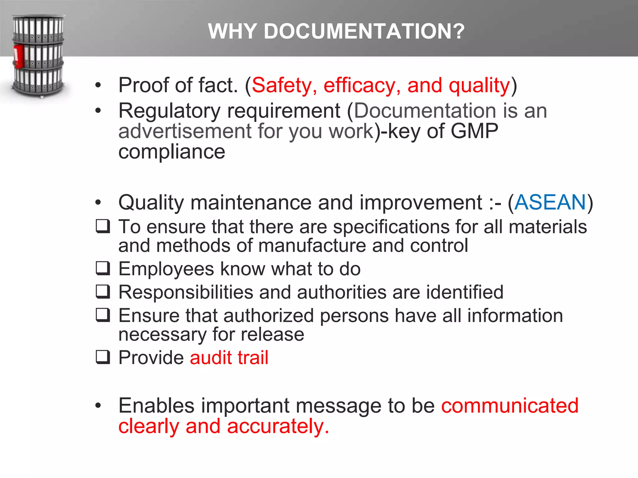 Good Documentation Practice (GDP) | PPTX