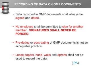 Good Documentation Practice (GDP) | PPTX