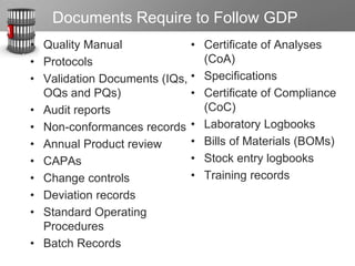 Good Documentation Practice (GDP) | PPTX