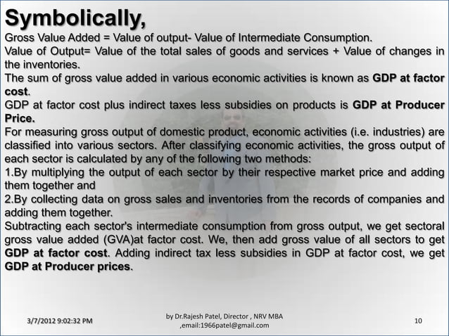 Gdp a concept,principles and application | PPTX
