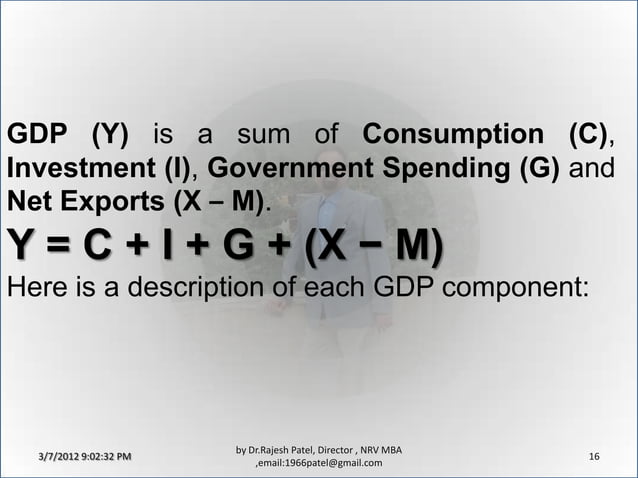 Gdp a concept,principles and application | PPTX
