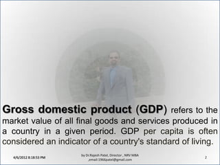 Gdp a concept,principles and application | PPTX