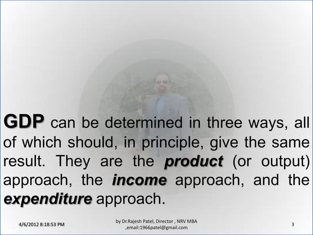 Gdp a concept,principles and application | PPTX