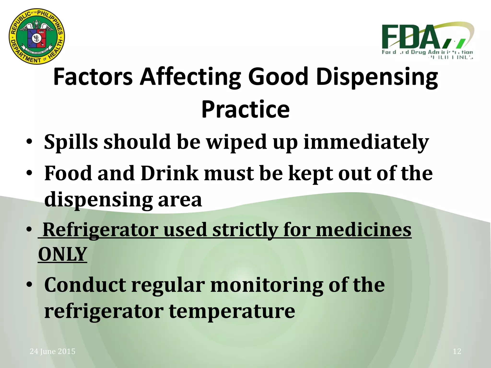 Good Dispensing Practice | PDF