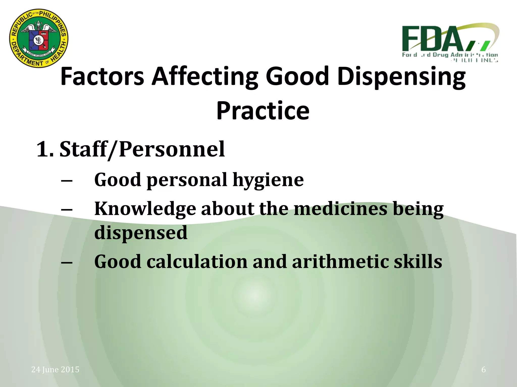 Good Dispensing Practice | PDF