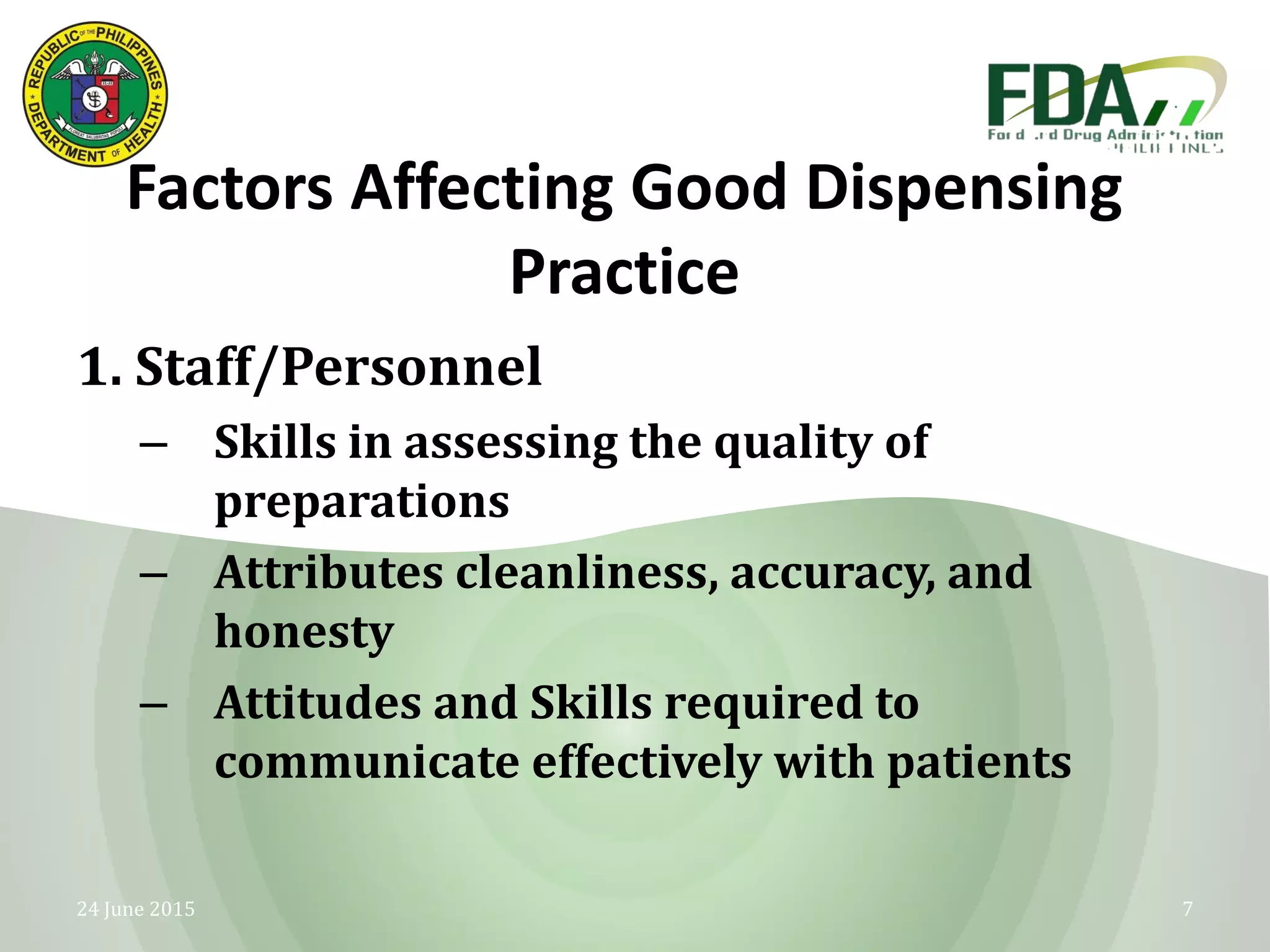 Good Dispensing Practice | PDF