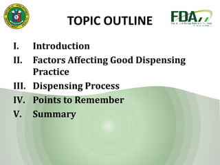 Good Dispensing Practice | PDF