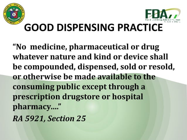 Good Dispensing Practice | PDF