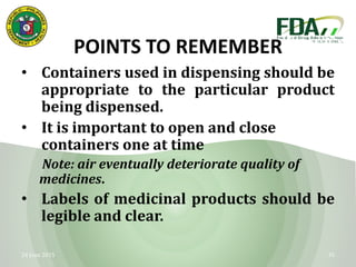 Good Dispensing Practice | PDF