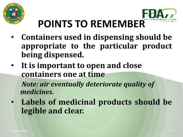 Good Dispensing Practice | PDF