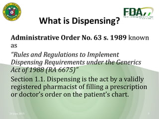 Good Dispensing Practice | PDF