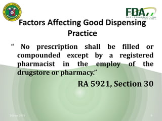 Good Dispensing Practice | PDF