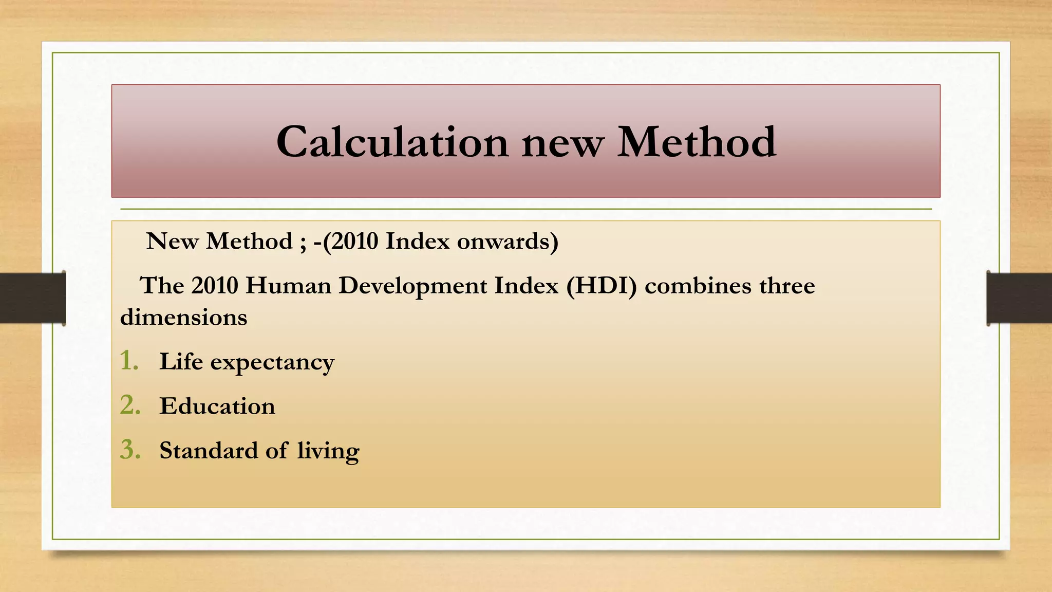 Human Development Index (HDI) Vs.(GDP) Gross Domestic Product | PPTX