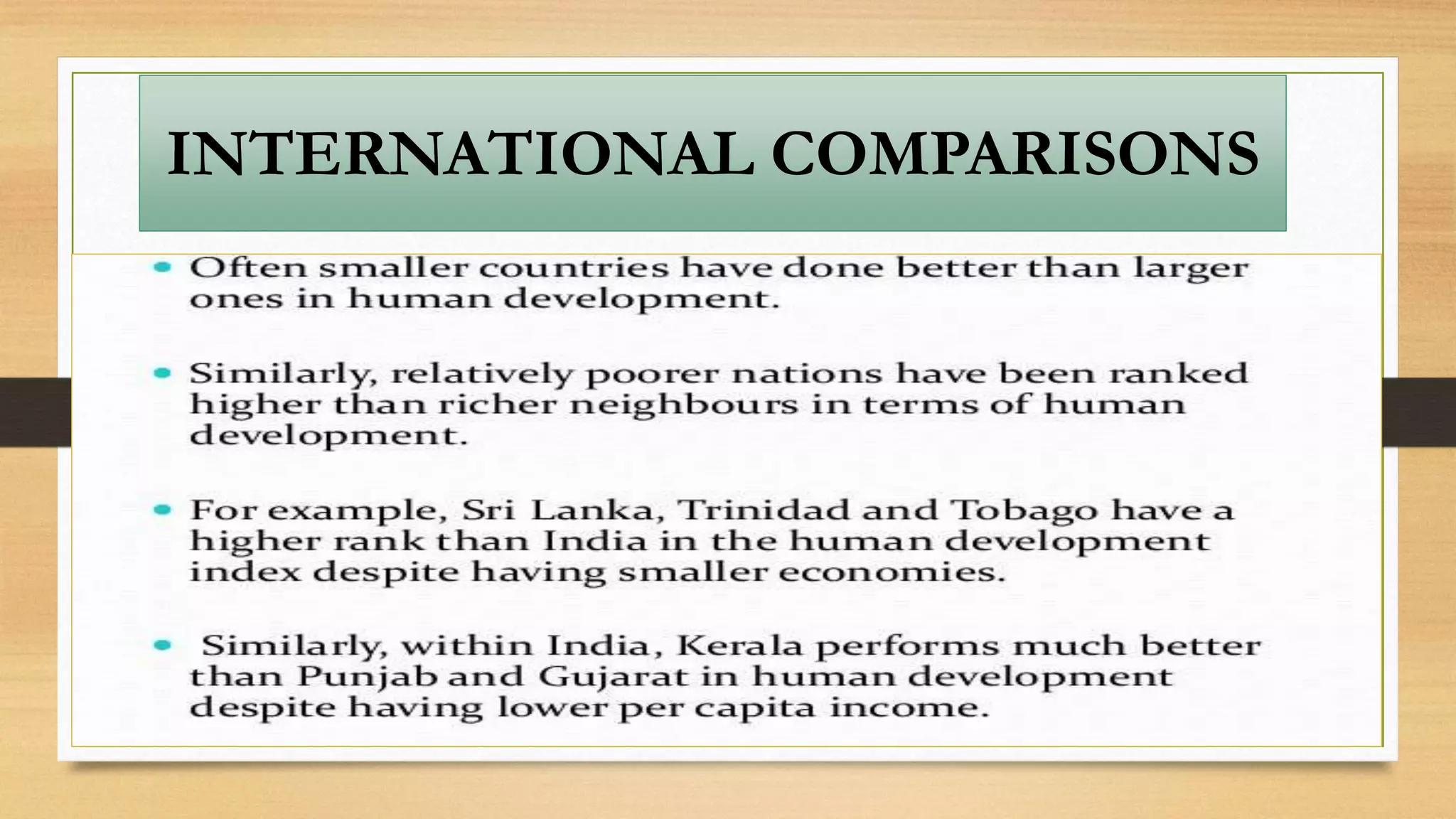 Human Development Index (HDI) Vs.(GDP) Gross Domestic Product | PPTX