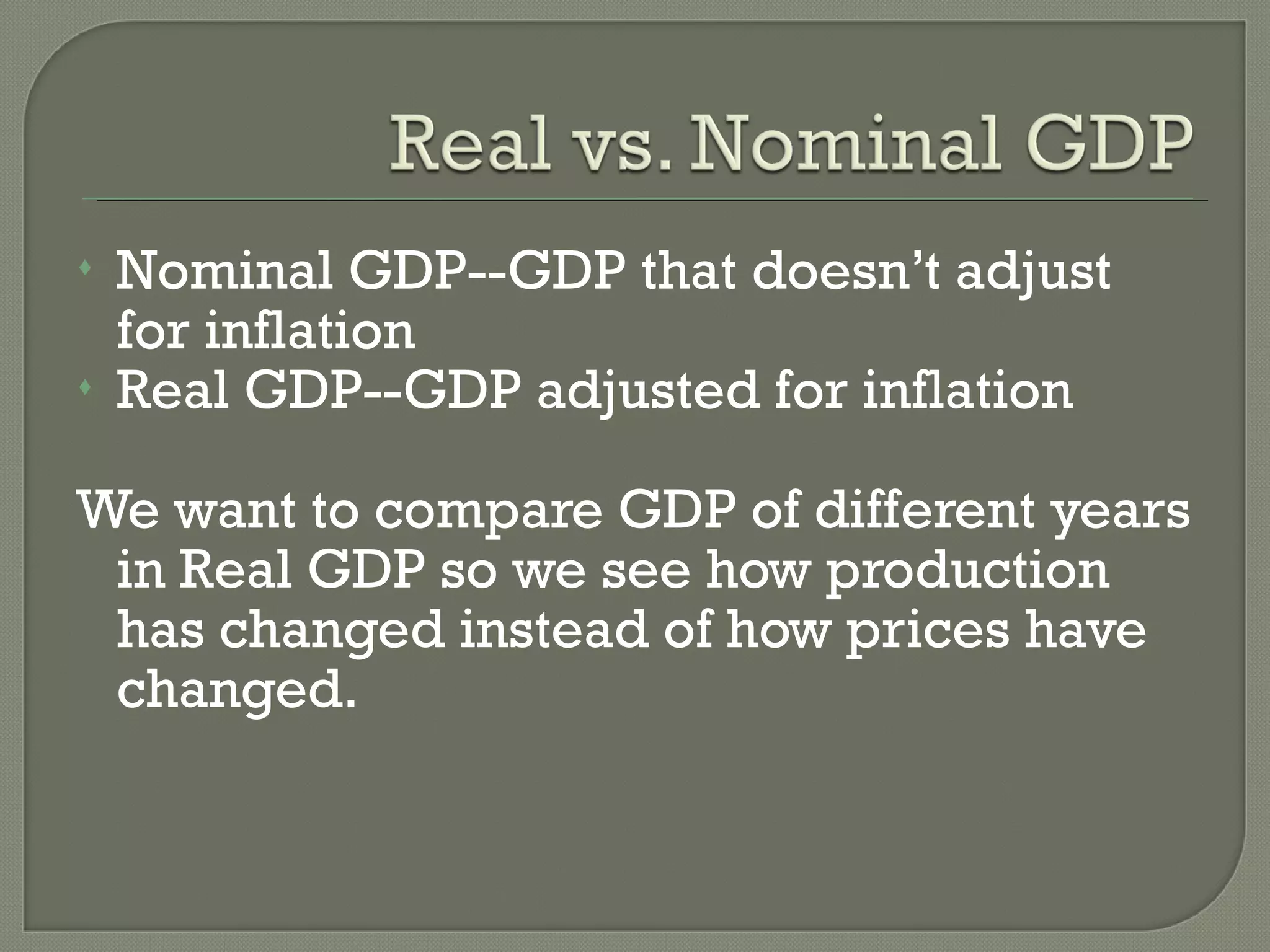 Nominal vs Real Numbers | PPT