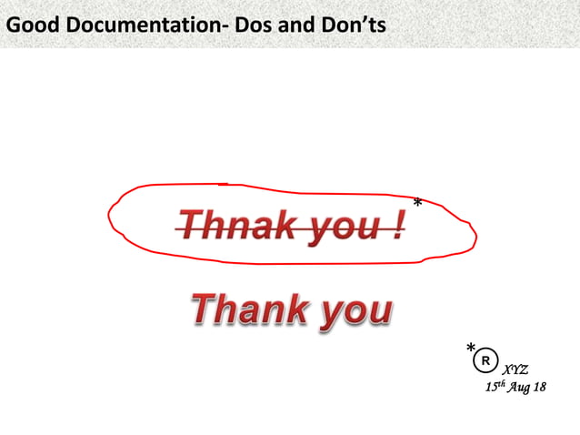 Good Documentation Practices Dos And Donts Gcp Ppt
