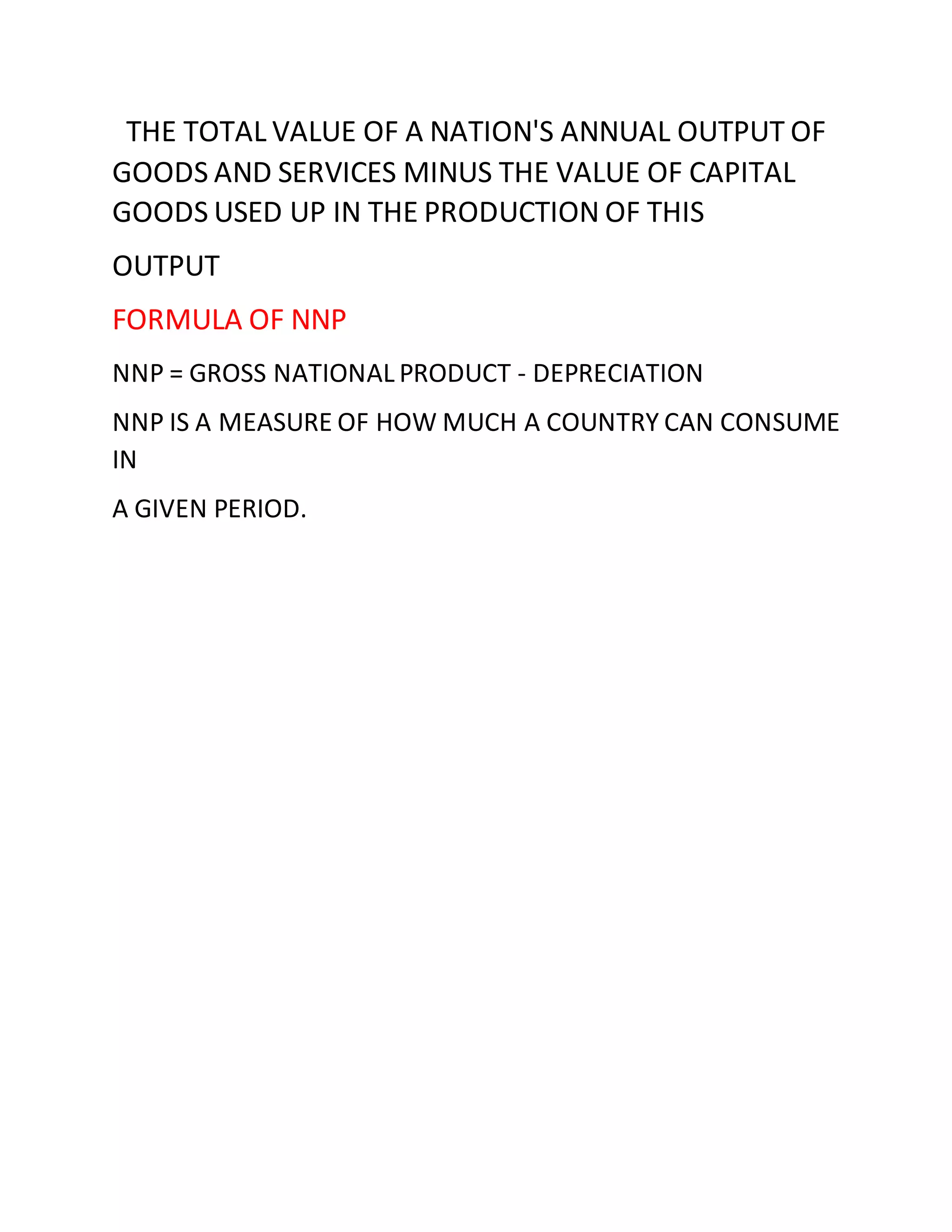 GDP GNP NNP | DOCX