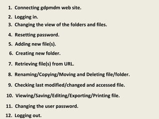 GDPMD user guide | PPT