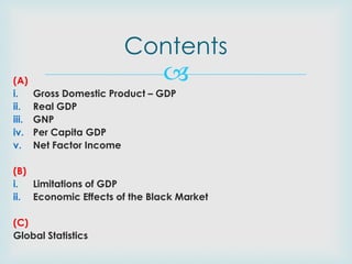 Gdp presentation kris | PPTX