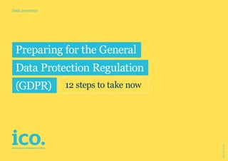 GDPR 12 Steps infographic | PDF