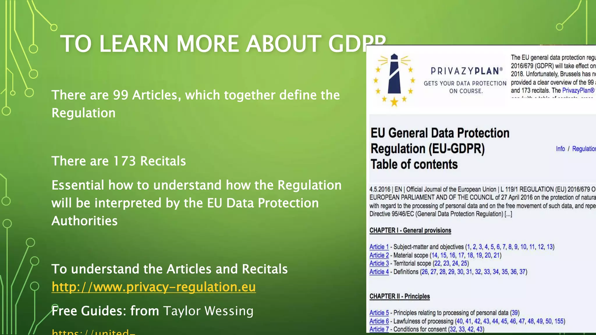 GDPR Benefits and a Technical Overview | PPTX