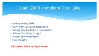 GDPR and Data Lake | PPTX