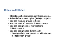 dbWatch and GDPR: Advanced Database Security | PPT