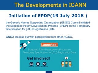GDPR Discussions with ICANN and GAC | PDF