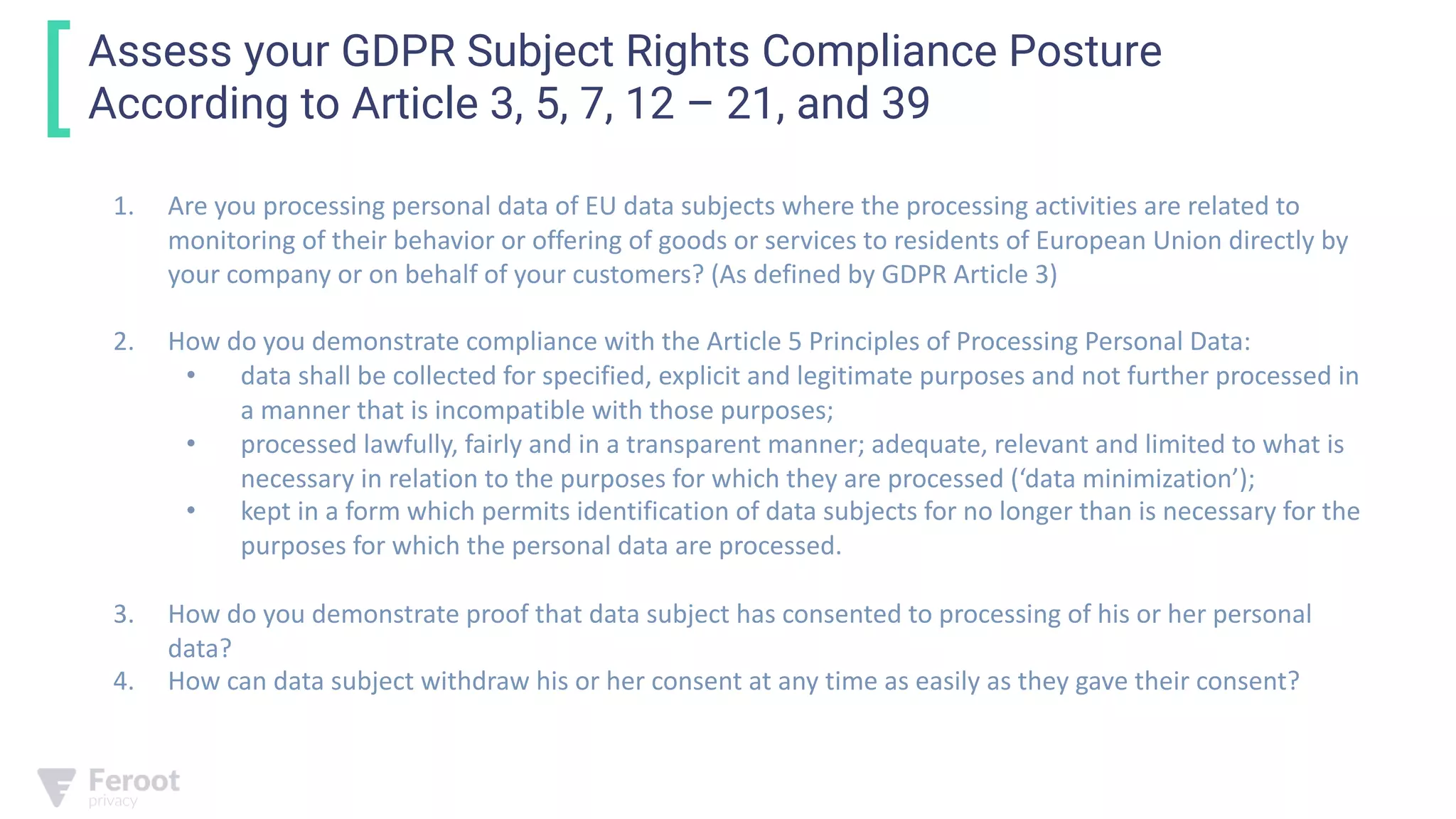 How to Manage GDPR Access Requests. GDPR DSAR SAR DSR Framework from ...