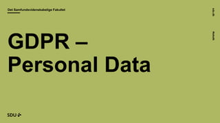 Gdpr - personal data | PPT