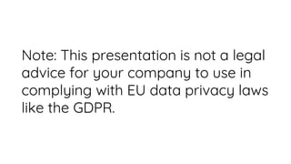 A Brief Overview on GDPR | PPT