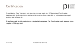 General Data Protection Regulation (GDPR) - Cross-Border Data Transfers | PDF