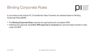General Data Protection Regulation (GDPR) - Cross-Border Data Transfers | PDF