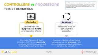 GDPR 2.0 - Data Controllers v Processors | PDF