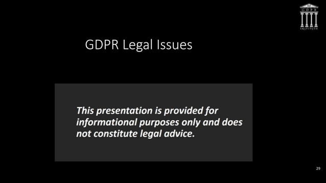 Gdpr action plan - ISSA | PPT