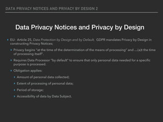Gdpr and usa data privacy issues | PPT
